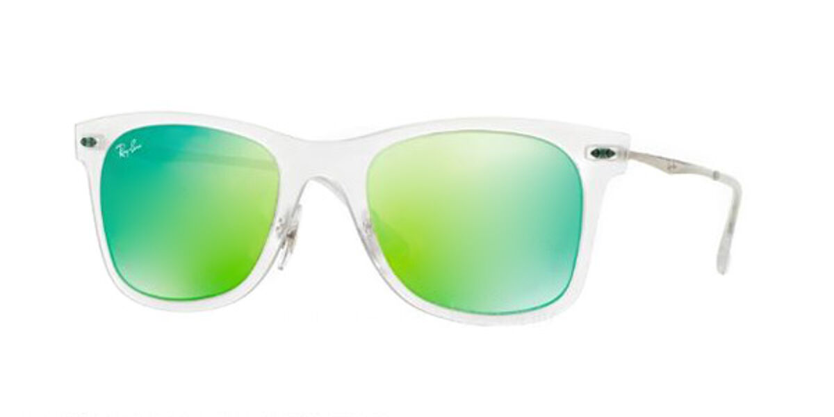Ray-Ban Tech RB4210 Wayfarer Light Ray 646/3R Sunglasses in Clear ...
