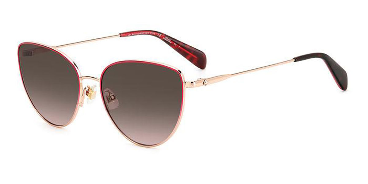 Kate Spade Hailey/G/S Asian Fit 0AW/HA Sunglasses in Red Rose Gold ...