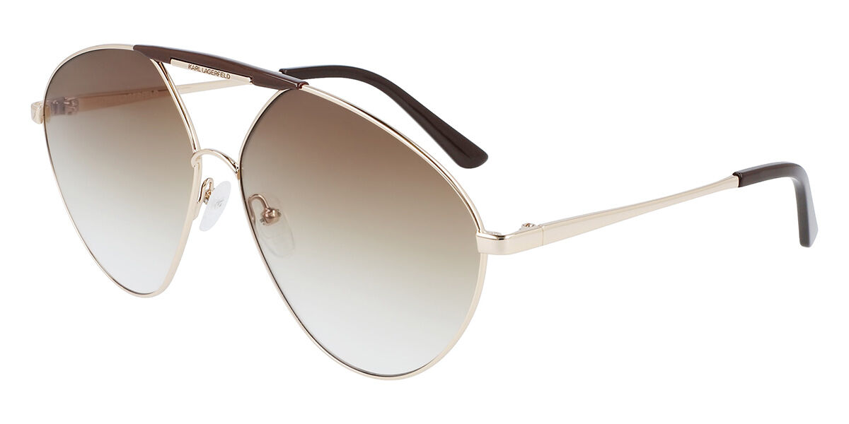 Karl Lagerfeld KL 322S 711 Sunglasses in Shiny Gold | SmartBuyGlasses USA