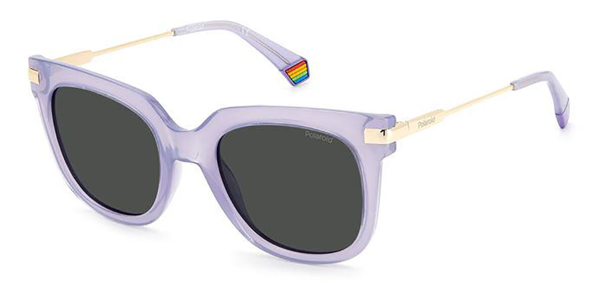 Polaroid PLD 6180/S Polarized 789/M9 Sunglasses in Transparent Purple ...