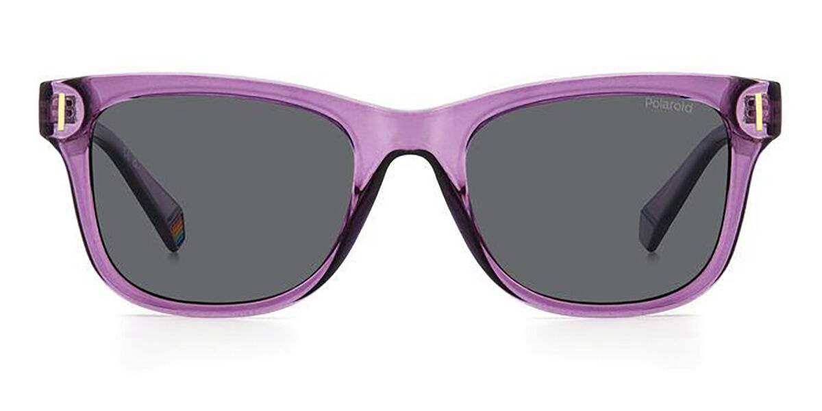 Lentes de Sol Polaroid PLD 6206/S Polarized B3V/M9 Transparent Violet ...