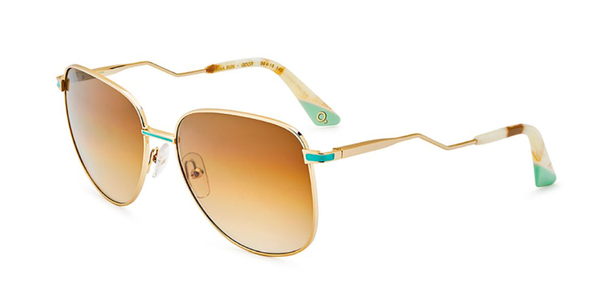 Etnia Barcelona Mina Sun GDGR Piloto Ouro óculos de sol | OculosWorld ...