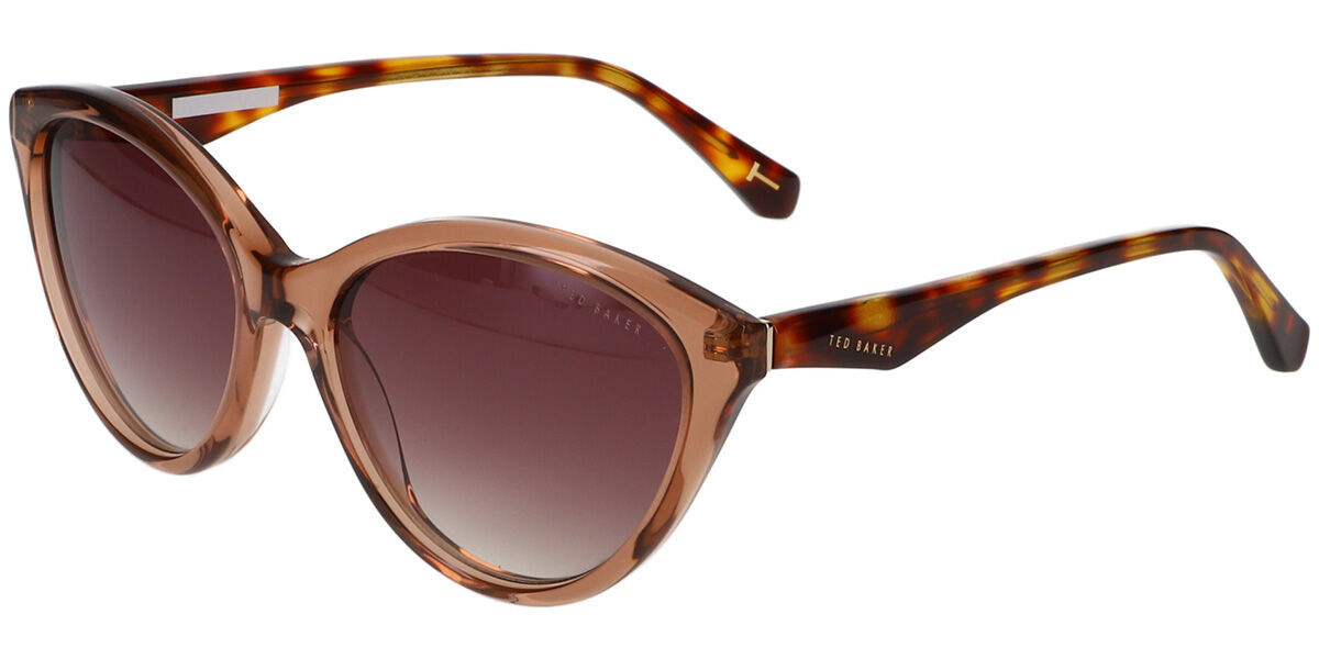 Ted Baker TB1735 100 貓眼形 Transparent Brown 太陽眼鏡 | SmartBuyGlasses 香港