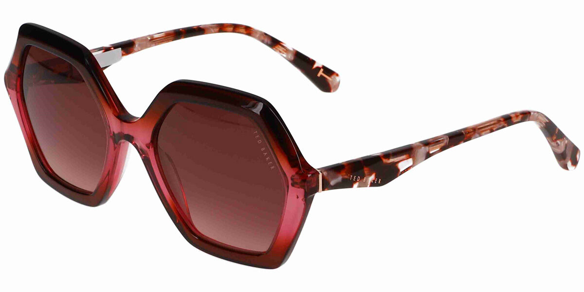 Ted Baker TB1736 287 Sunglasses in Transparent Red | SmartBuyGlasses USA