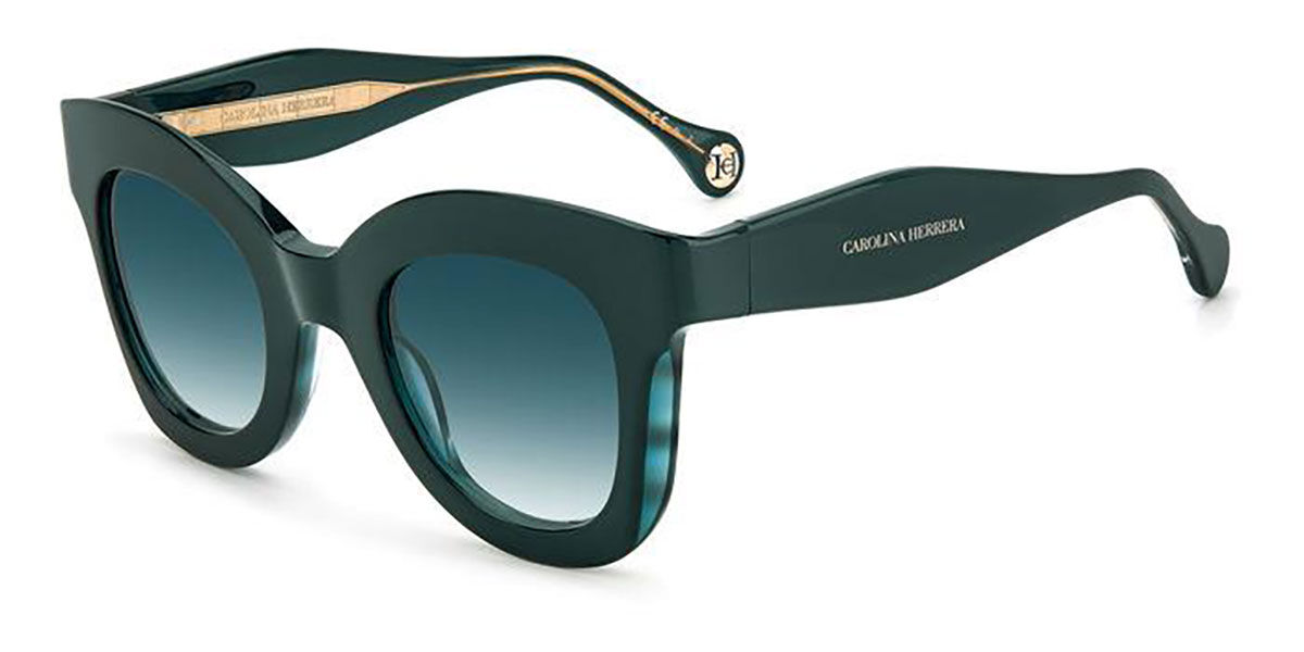 Carolina Herrera Ch 0014s 1ed08 Sunglasses Dark Green Visiondirect Australia