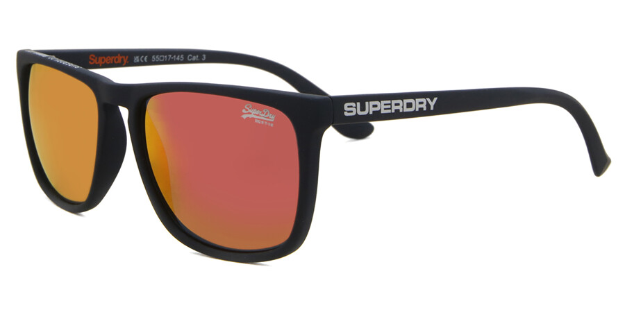Superdry SDS SHOCKWAVE 189 Rectangle Matte Dark Blue Sunglasses ...
