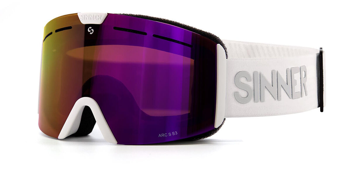Sinner Arc S SIGO-204-30-78 Goggle Matte White Sunglasses | Vision ...