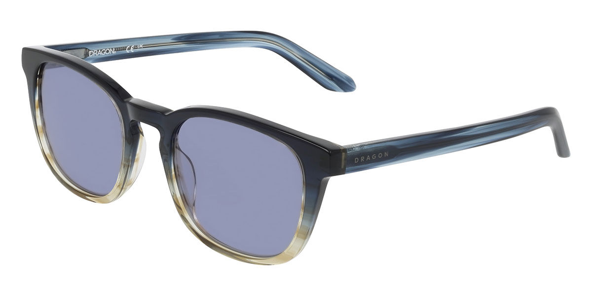 DRAGON DR GATSBY LL 423 Square Faded Navy Blue Horn Sunglasses ...