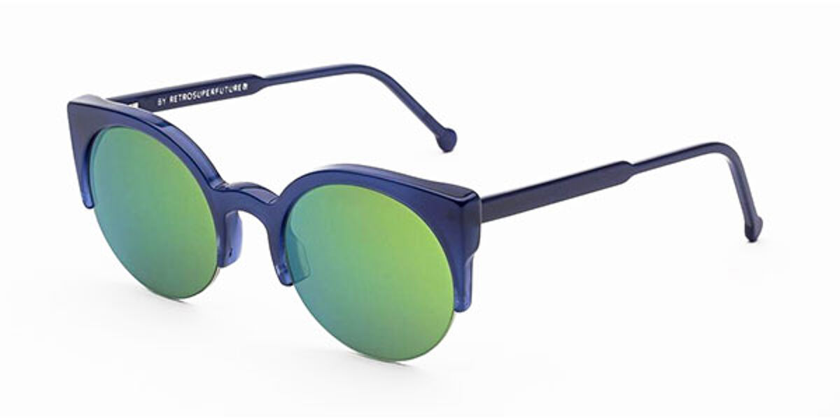 Retrosuperfuture LUCIA BLACK 0MF Sunglasses Deep Blue | VisionDirect Australia