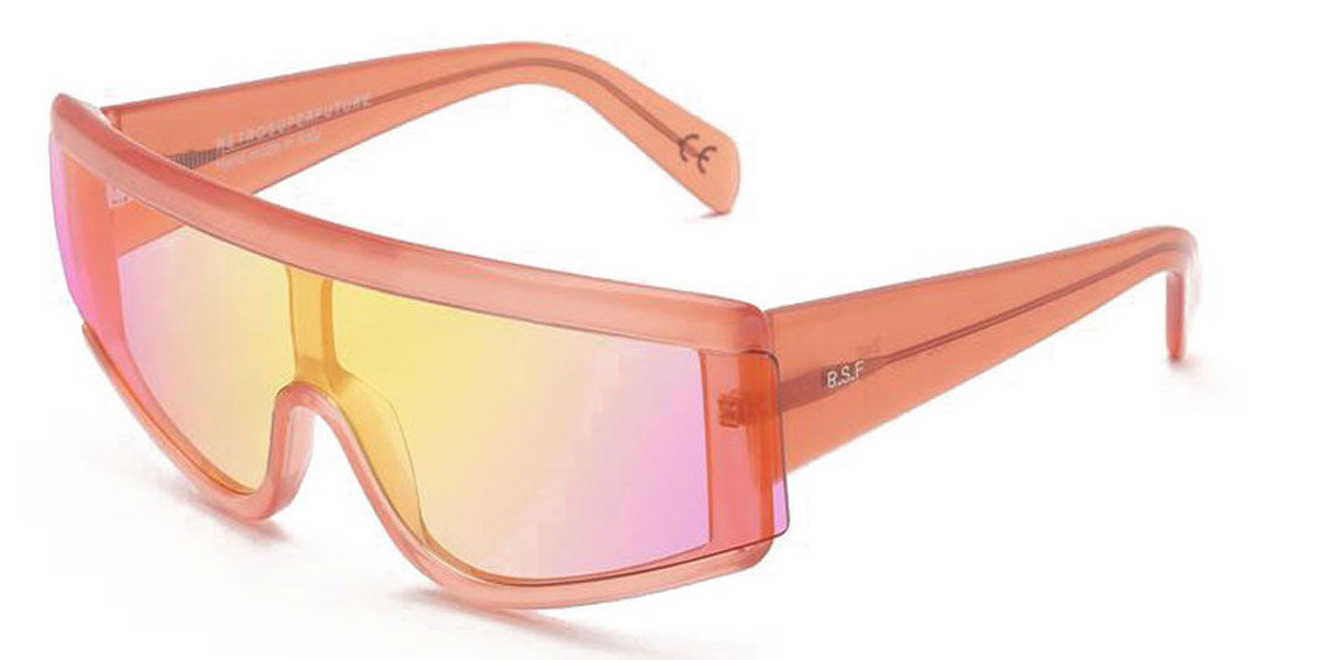 Retrosuperfuture Zed IB82 U5C Sunglasses Transparent Salmon Pink | VisionDirect Australia