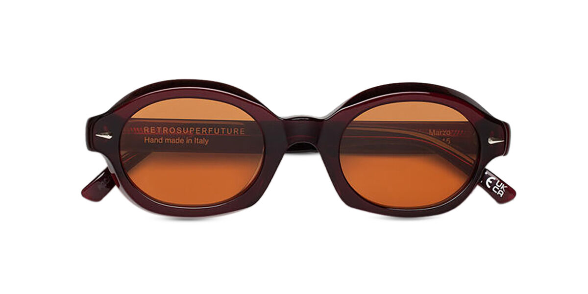 Retrosuperfuture MARZO DISTINCT A2C Sunglasses Transparent Dark Red | VisionDirect Australia