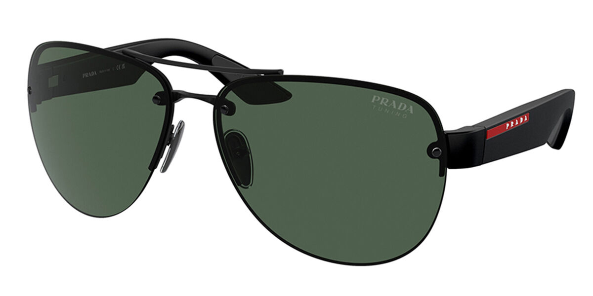 Prada Linea Rossa PS55YS 1BO06U Sunglasses Matte Black | VisionDirect ...
