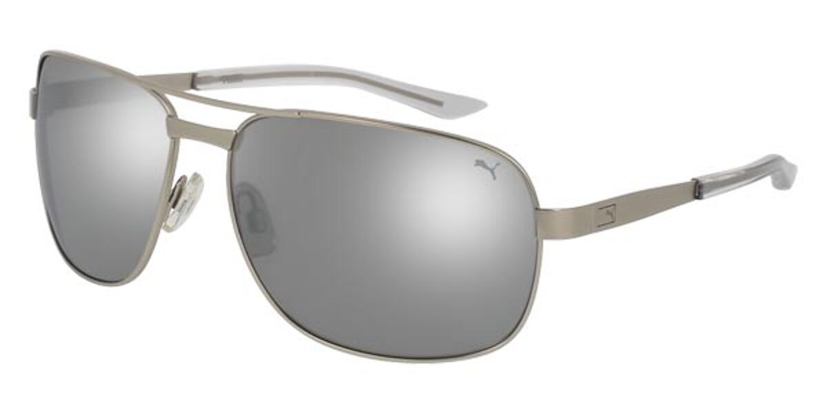 Puma PU0101S 003 Sunglasses in Silver | SmartBuyGlasses USA