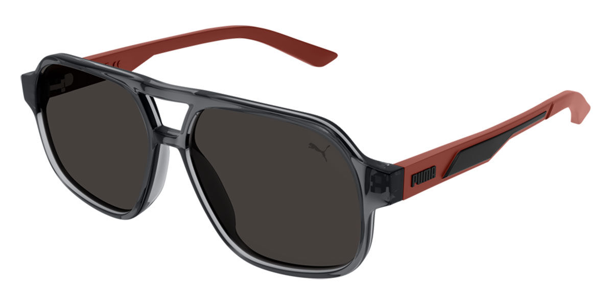 Puma PJ0059S Kids Polarized 003 Sunglasses in Transparent Grey ...