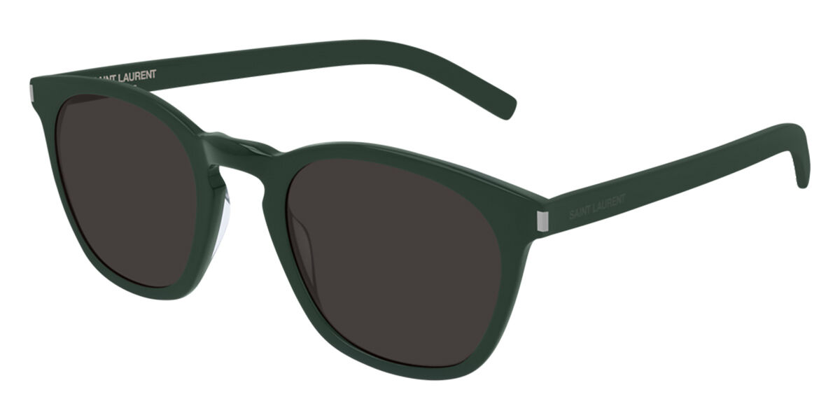 Saint Laurent SL 28 SLIM 005 Sunglasses Green | VisionDirect Australia