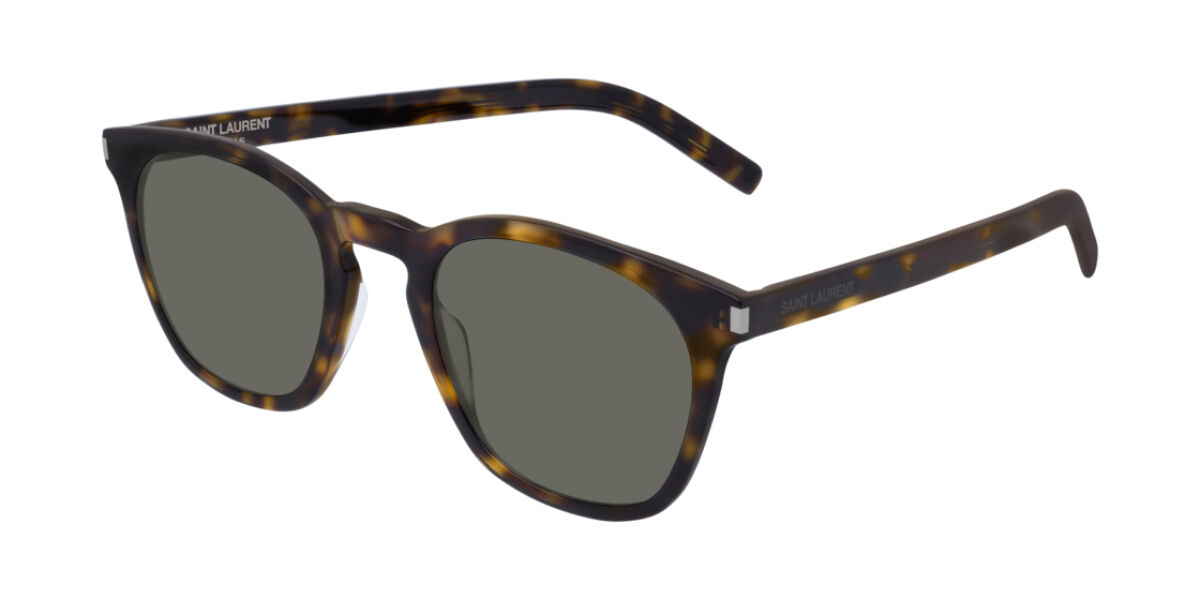 Saint Laurent SL 28 SLIM 005 Sunglasses Green | VisionDirect Australia