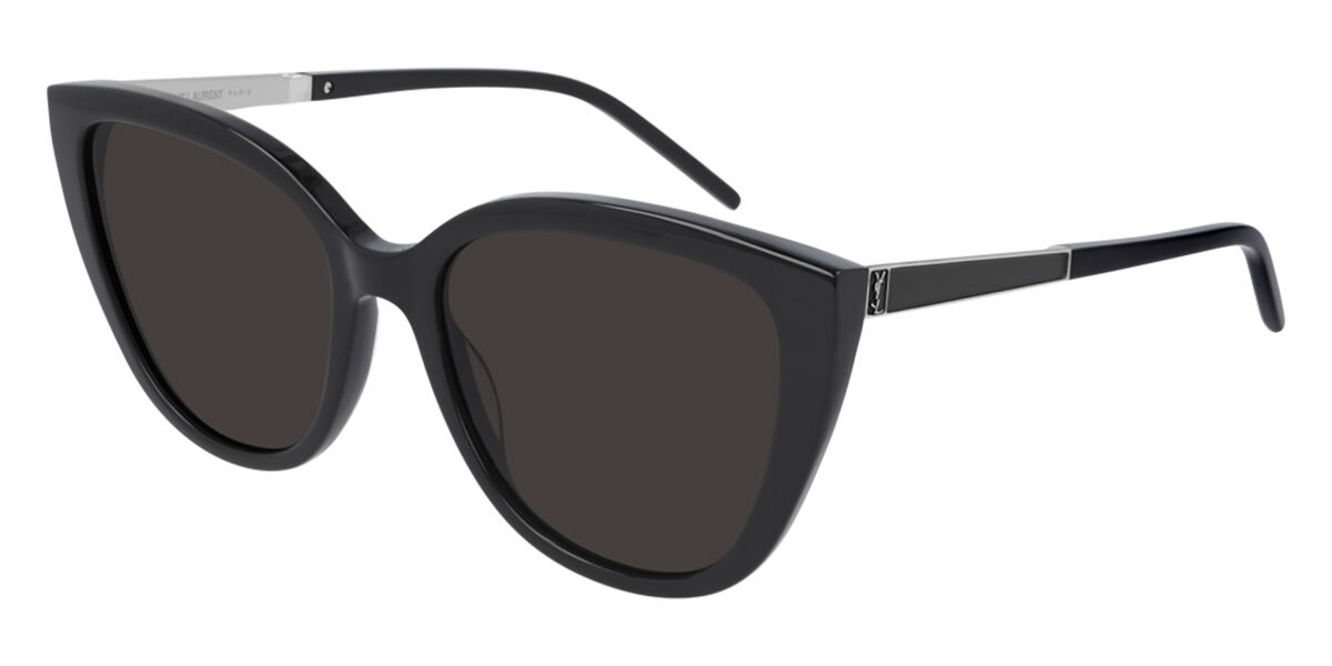 Saint Laurent SL M70 001 Sunglasses Black | VisionDirect Australia