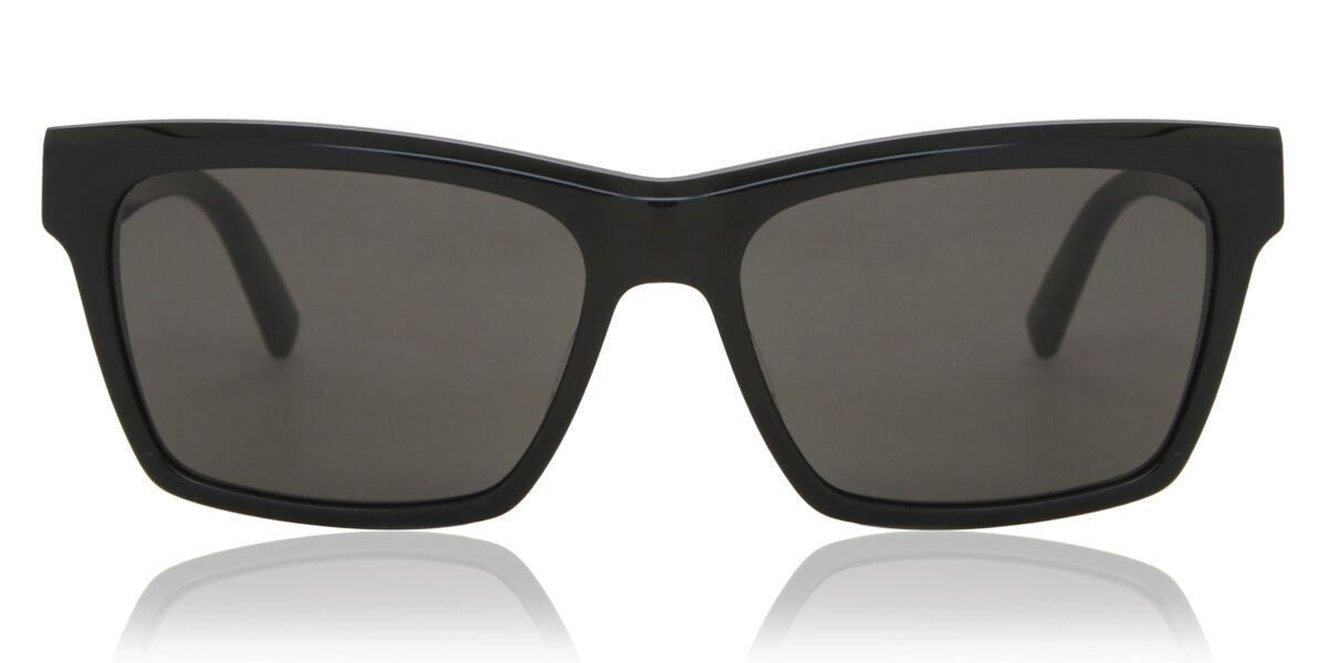 Saint Laurent SL M104 002 Sunglasses Shiny Black | SmartBuyGlasses UK