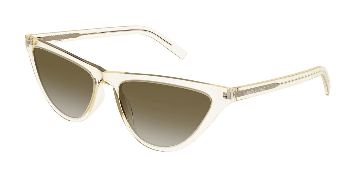 Lunettes de Soleil Saint Laurent SL 550 SLIM 005 Transparent Yellow ...
