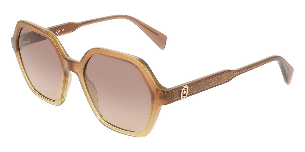 LJ823S óculos de sol Transparent Honey/Brown | OculosWorld BR