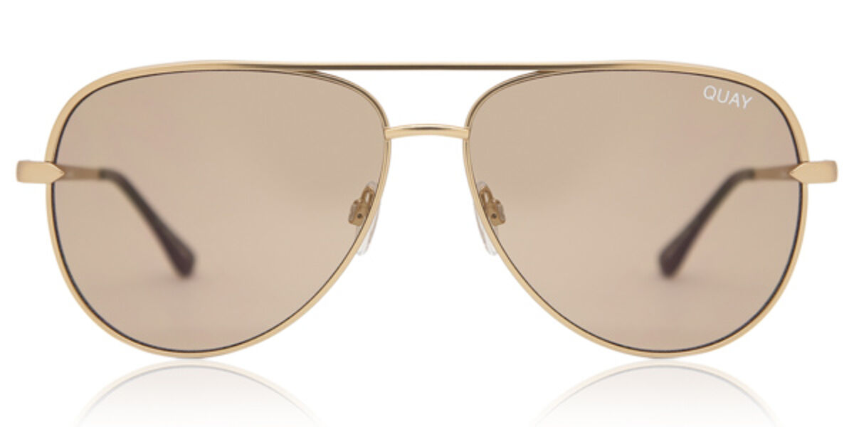 Quay Australia QC-000268 HIGH KEY MINI Polarized GOLD/GOLD Sunglasses ...