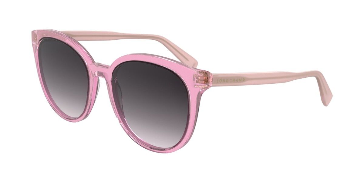 Occhiali da sole Longchamp LO752S N 650 Ovale Transparent Glittery Pink ...