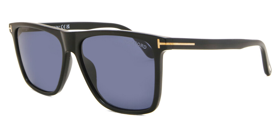 Tom Ford FT0832 Fletcher 01V Sunglasses Shiny Black | SmartBuyGlasses ...
