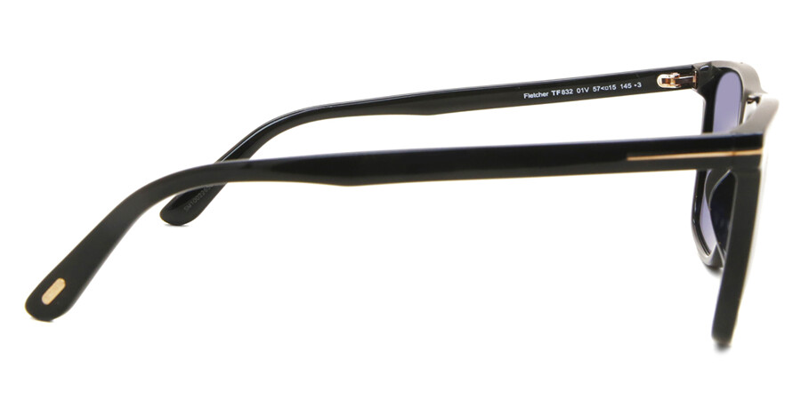 Tom Ford FT0832 Fletcher 01V Sunglasses Shiny Black | SmartBuyGlasses ...