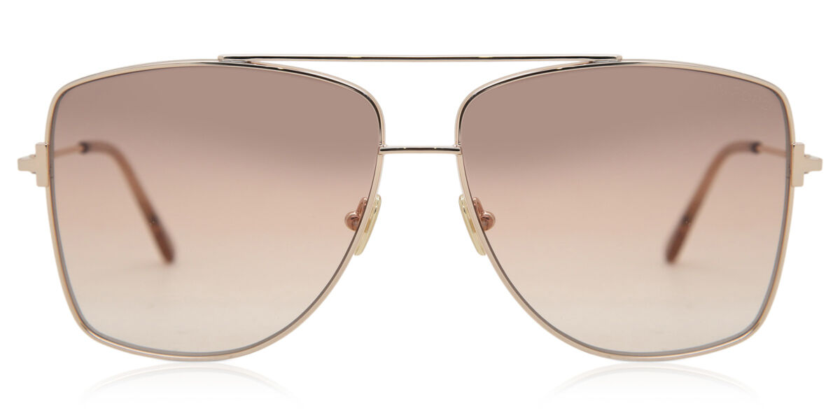 Tom Ford FT0838 REGGIE 28F Sunglasses in Shiny Rose Gold ...