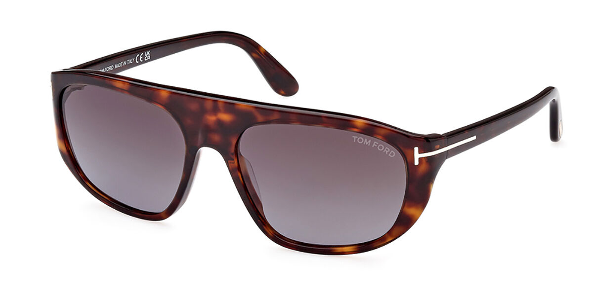 Tom Ford FT1002 EDWARD-02 52B Sunglasses in Dark Tortoise ...