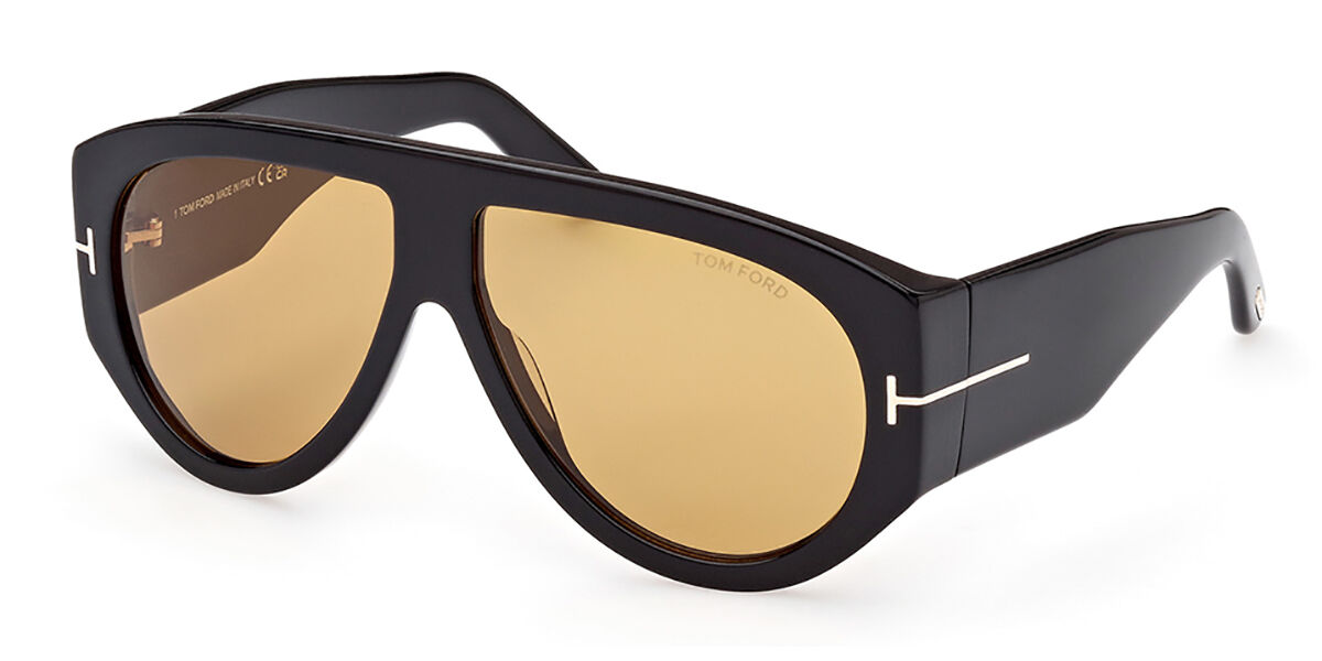 Lentes de Sol Tom Ford FT1044 BRONSON 01E Shiny Black | LentesWorld México