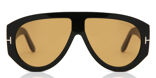 Tom Ford FT1044 BRONSON 01E Pilot Shiny Black Sunglasses ...