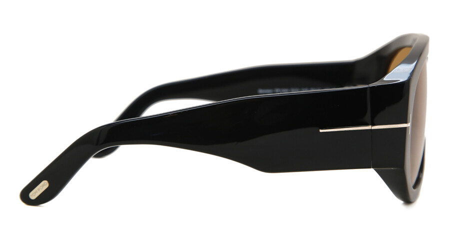 Tom Ford FT1044 BRONSON 01E Pilot Shiny Black Sunglasses ...