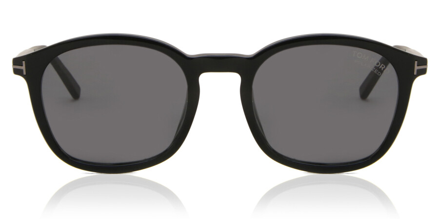 Tom Ford FT1020-N JAYSON Polarized 01D Oval Shiny Black Sunglasses ...