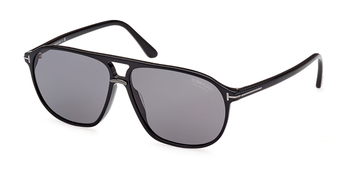 Tom Ford FT1026-N BRUCE Polarized 01D Sunglasses Shiny Black ...