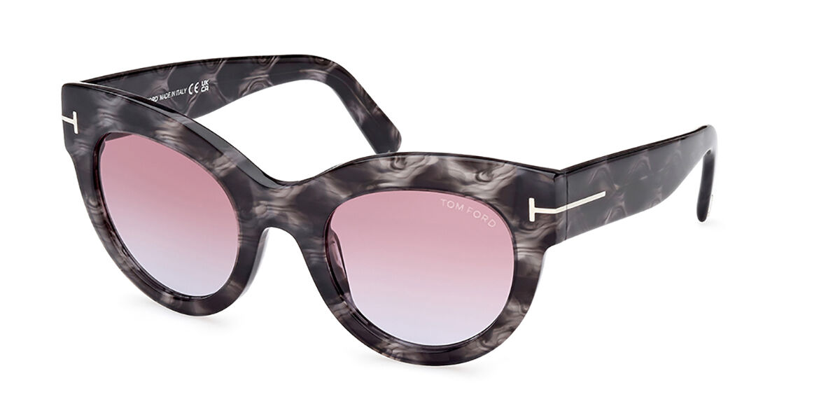 Tom Ford FT1063 LUCILLA 56Z Sunglasses in Grey Tortoise ...