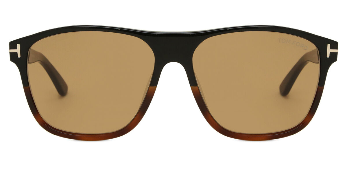Tom Ford FT1081 FRANCES 05E Quadratisch Black/Tortoise Sonnenbrillen ...