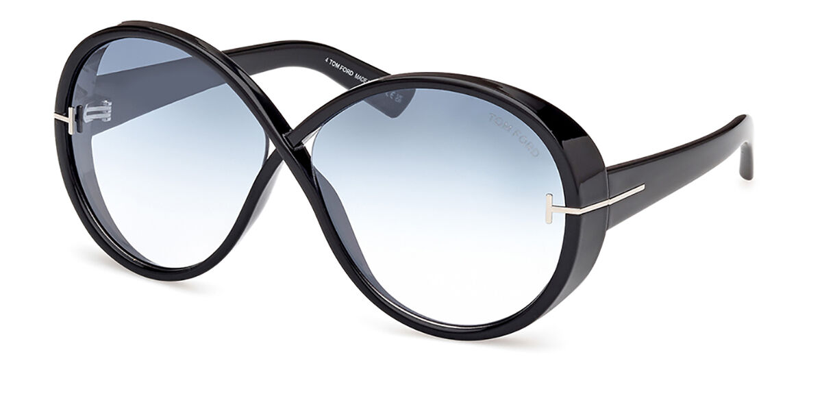 Tom Ford FT1116 EDIE-02 01X Sunglasses in Shiny Black | SmartBuyGlasses USA
