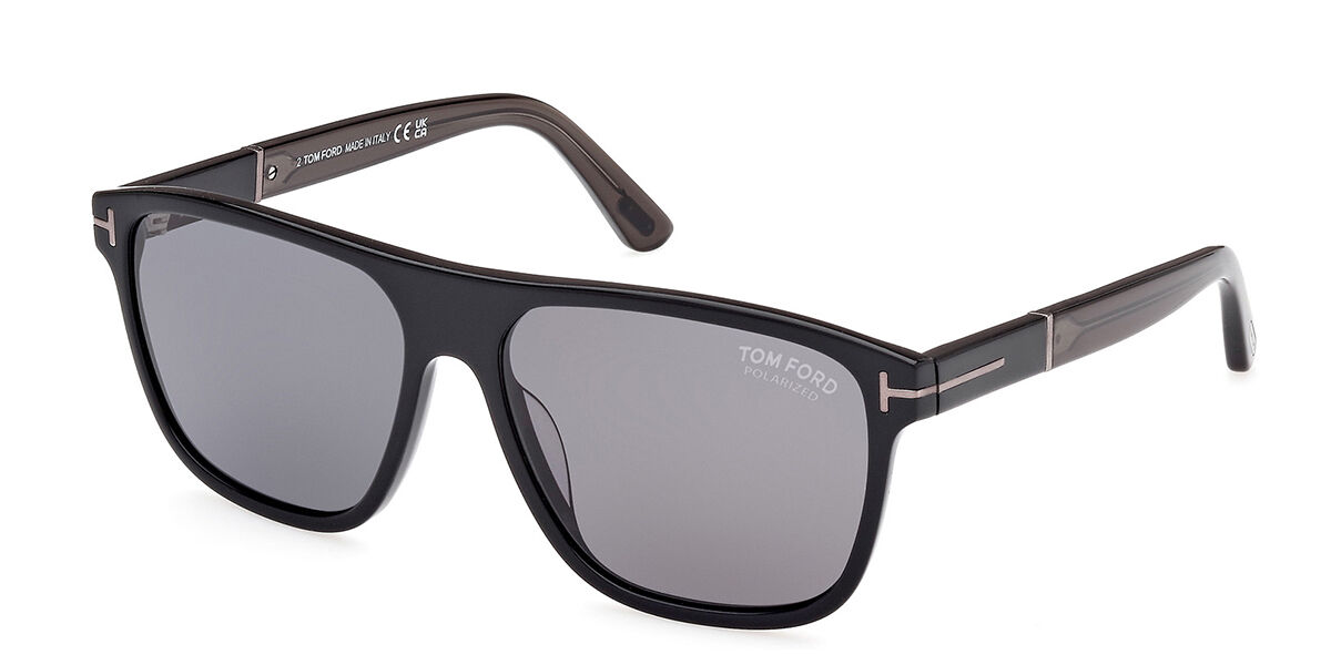 Tom Ford FT1081-N FRANCES Polarized 01D Sunglasses Shiny Black ...