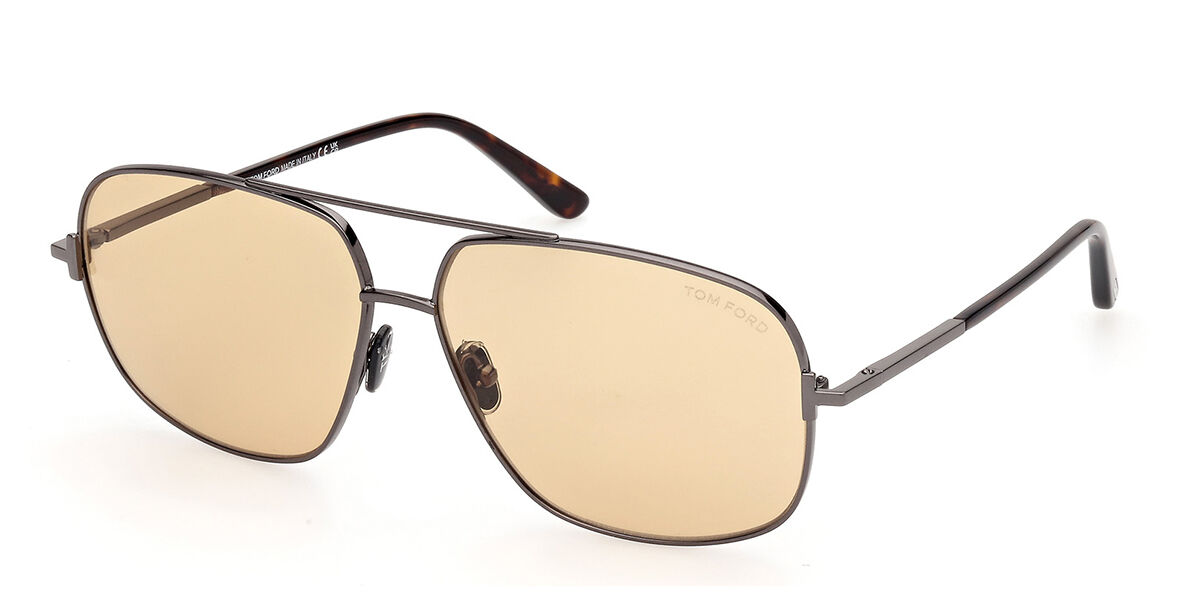 Tom Ford FT1096 TEX 08E Sunglasses Shiny Gunmetal | SmartBuyGlasses ...