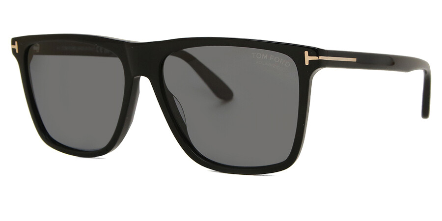 FT0832 Fletcher Polarized sunglasses Shiny Faded Black Grey ...