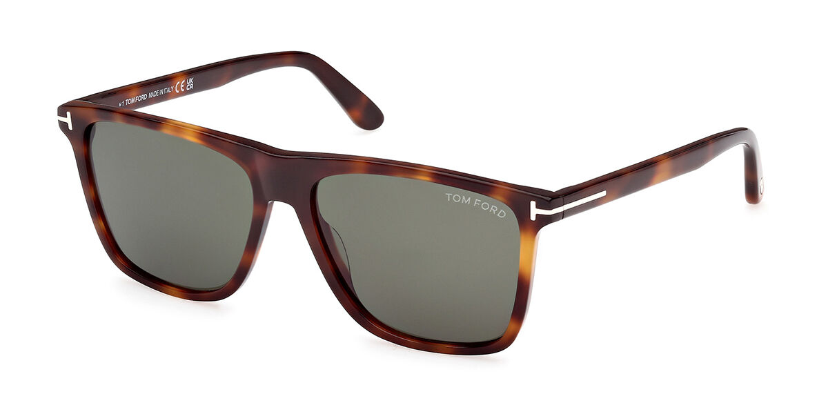 Tom Ford FT0832 Fletcher 53N Sunglasses in Dark Brown Tortoise ...