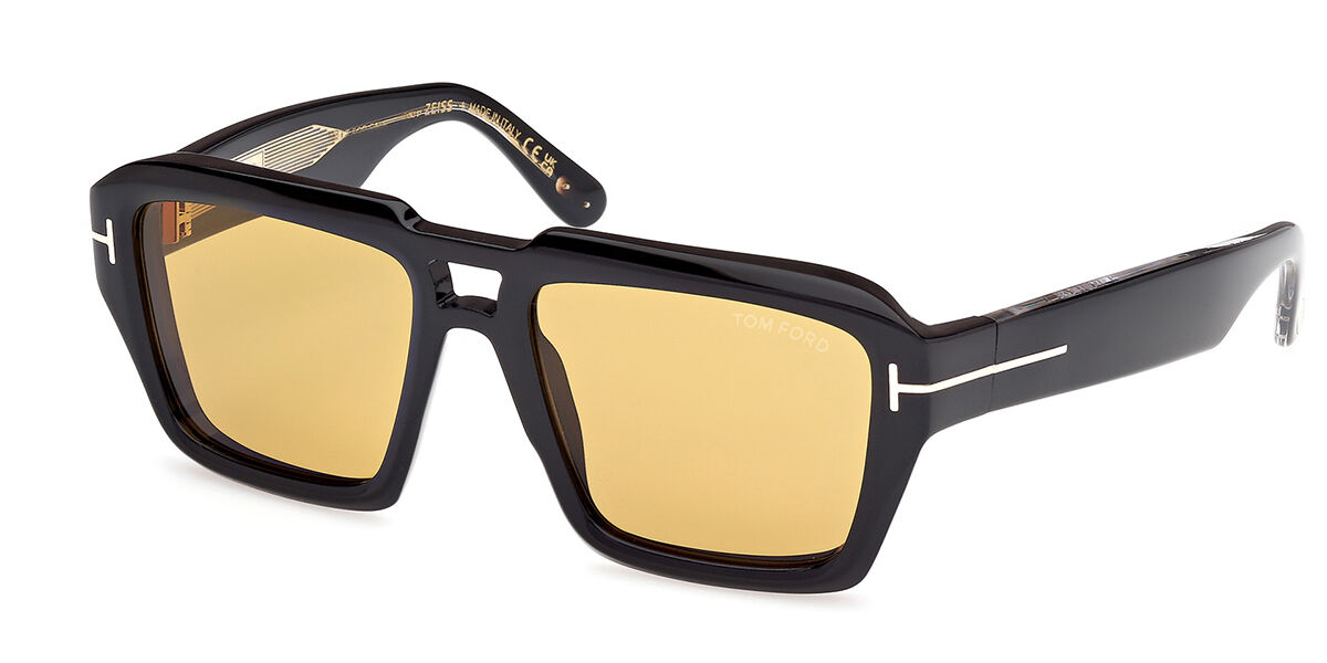 Tom Ford FT1202 01E Sunglasses Shiny Black | VisionDirect Australia