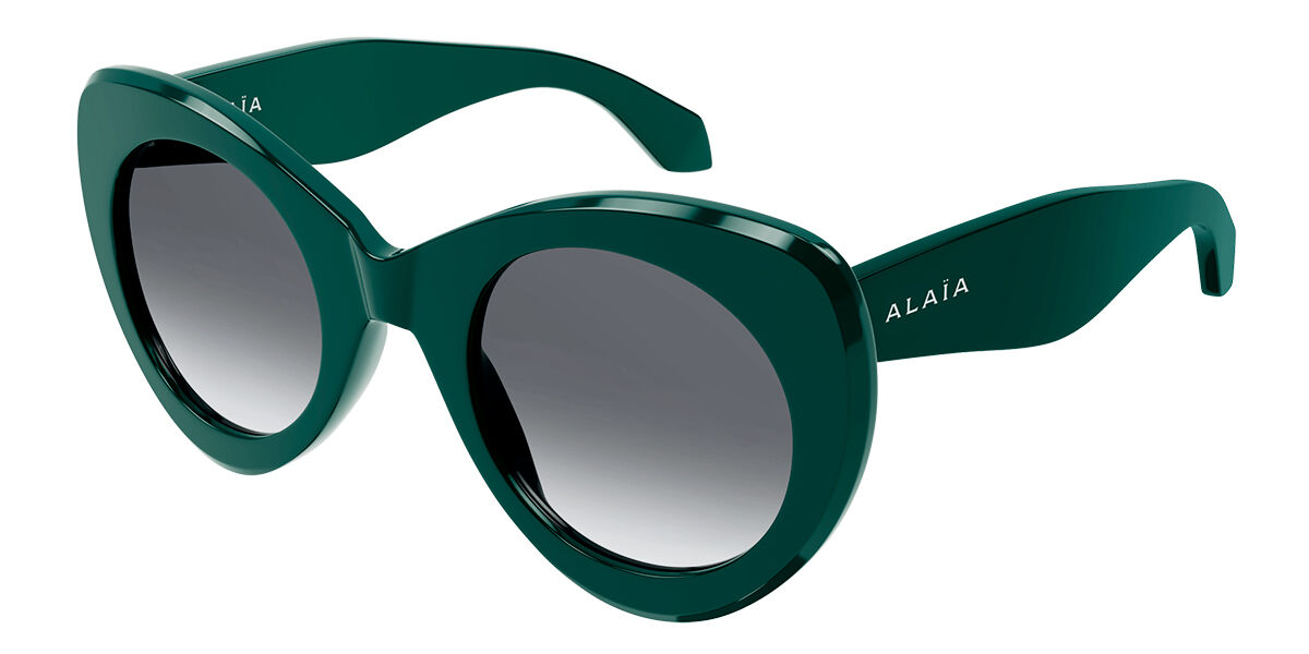 Azzedine Alaia AA0064S 003 Sunglasses in Shiny Green | SmartBuyGlasses USA