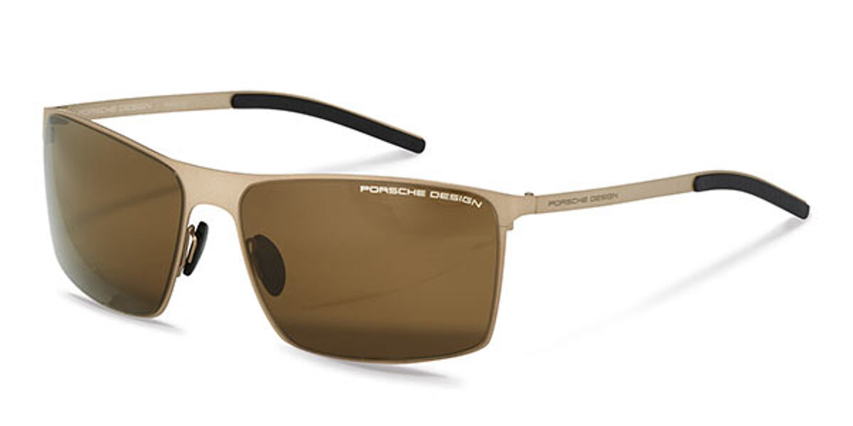 Porsche Design P8667 D Sunglasses Gold | VisionDirect Australia