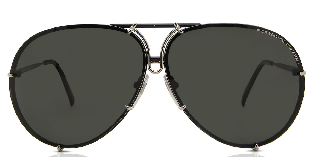 Porsche Design P8478 J Pilot Black Silver Sunglasses | Vision Direct ...