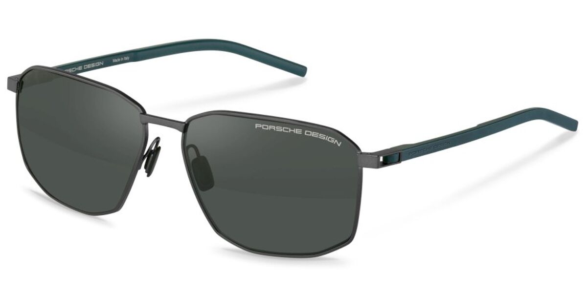 Porsche Design P8989 B416 Géométriques Grey/Dark Green lunettes de ...