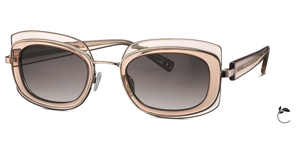 Brendel 905060 66 Cat Eye Transparent Brown/Gold Sunglasses ...