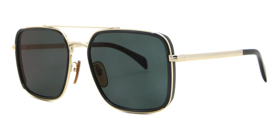 Lunettes de Soleil David Beckham DB 7083/G/S Asian Fit 2M2/MT Doré Noir ...