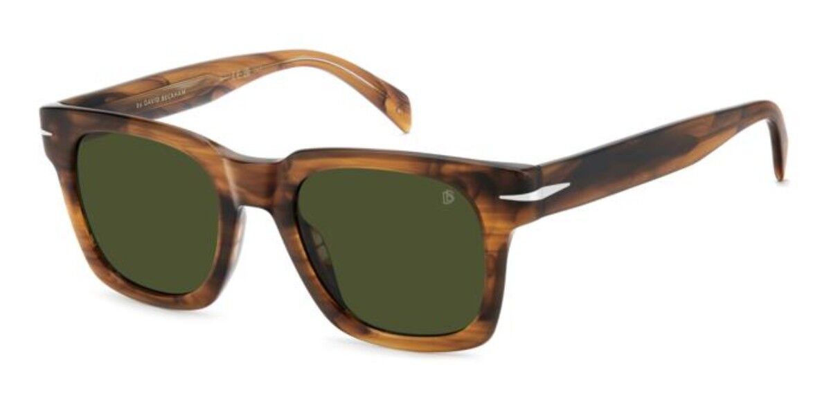 David Beckham DB 7160/S EX4/QT Square Brown Horn Sunglasses | Vision ...